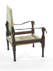 Roorkhee camp chair, Captain H K Clough, King's Own (Royal Lancaster ...