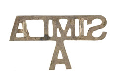 Shoulder title, 'A' Company, Simla Rifles, 1920-1947 | Online ...