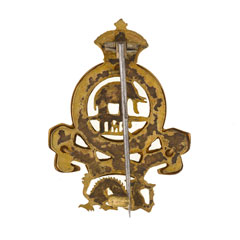 Pugri badge, officer, 2nd Madras Infantry, 1885-1903 | Online ...