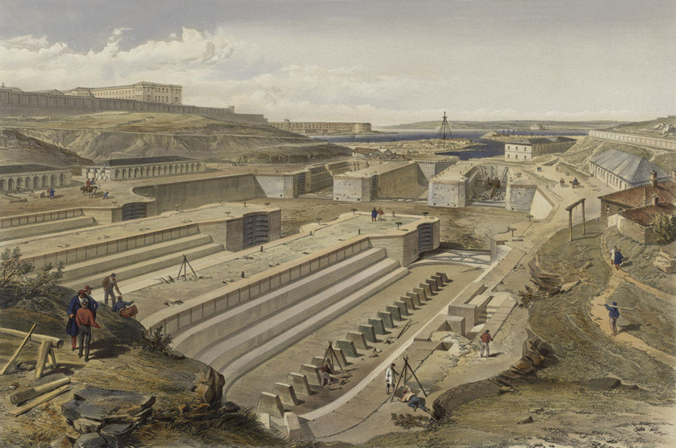 'Docks at Sebastopol with ruins of Fort St Paul' | Online Collection ...