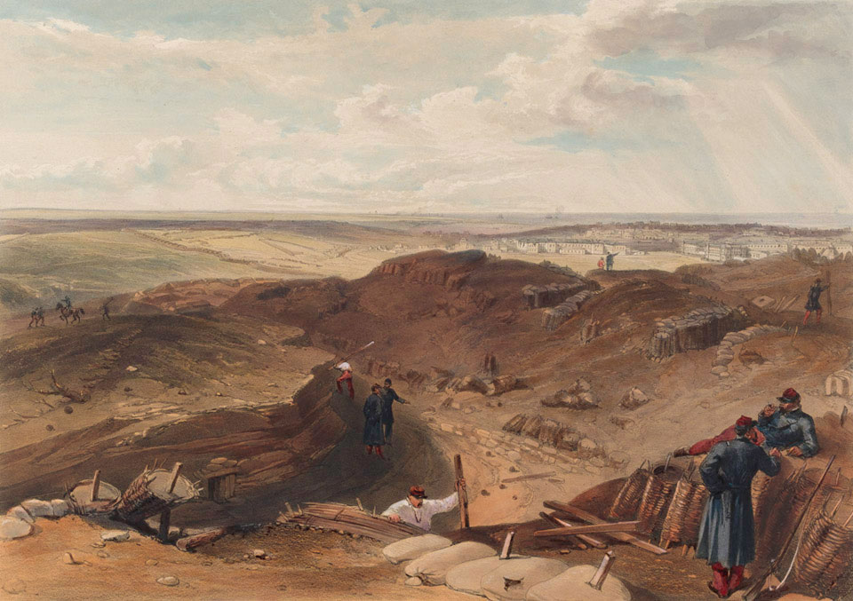 'Ditch of the Malakoff, Battery Gervais And Rear of the Redan', 1855 ...