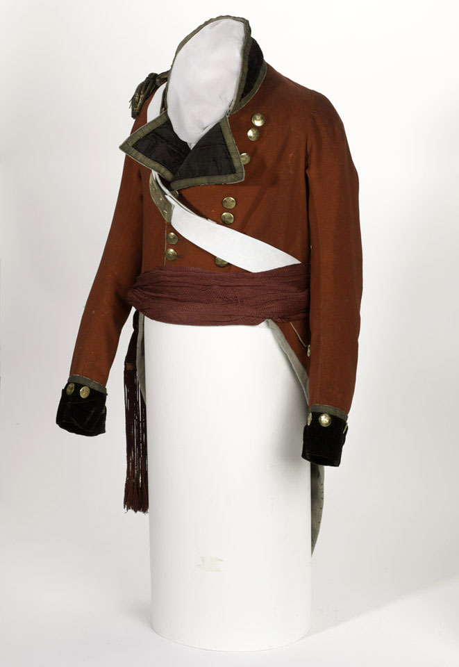 Coatee worn by Captain W Barlow, Writtle Loyal Volunteers, 1812 ...