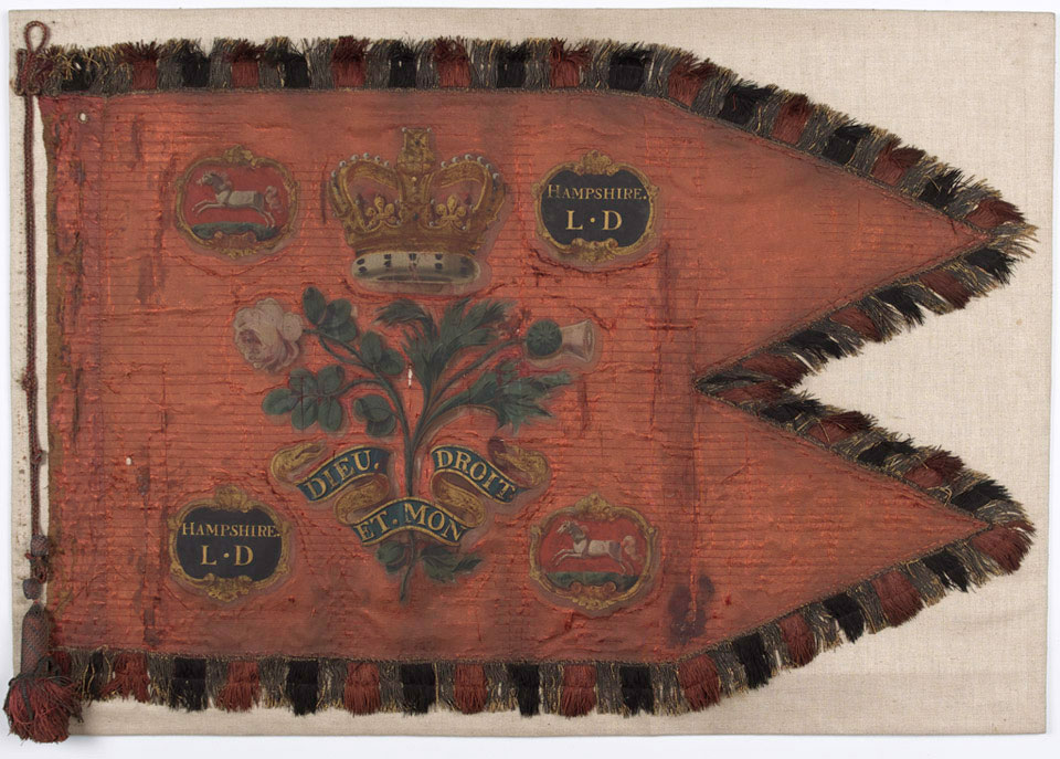 First King's or Royal Guidon, Hampshire Light Dragoons, 1794-1799 ...