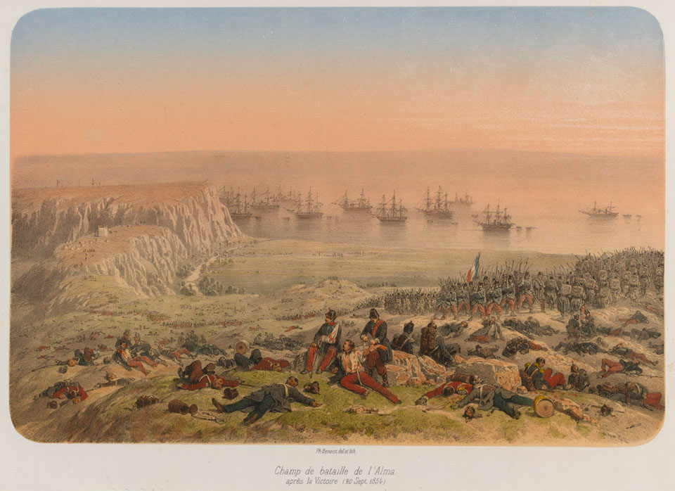 'Champ de bataille de L'Alma apres la Victoire (20 Sept 1854)', 1854 ...