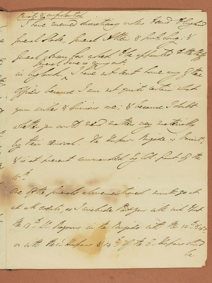 Letter from Arthur, Marquess of Wellington to Lieutenant-General Sir ...