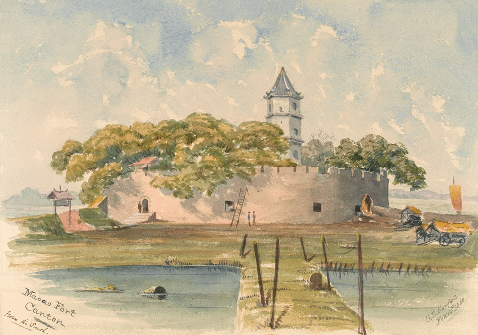 'Macao Fort, Canton, from the south, Feb 14 1860', China, 1860 | Online ...