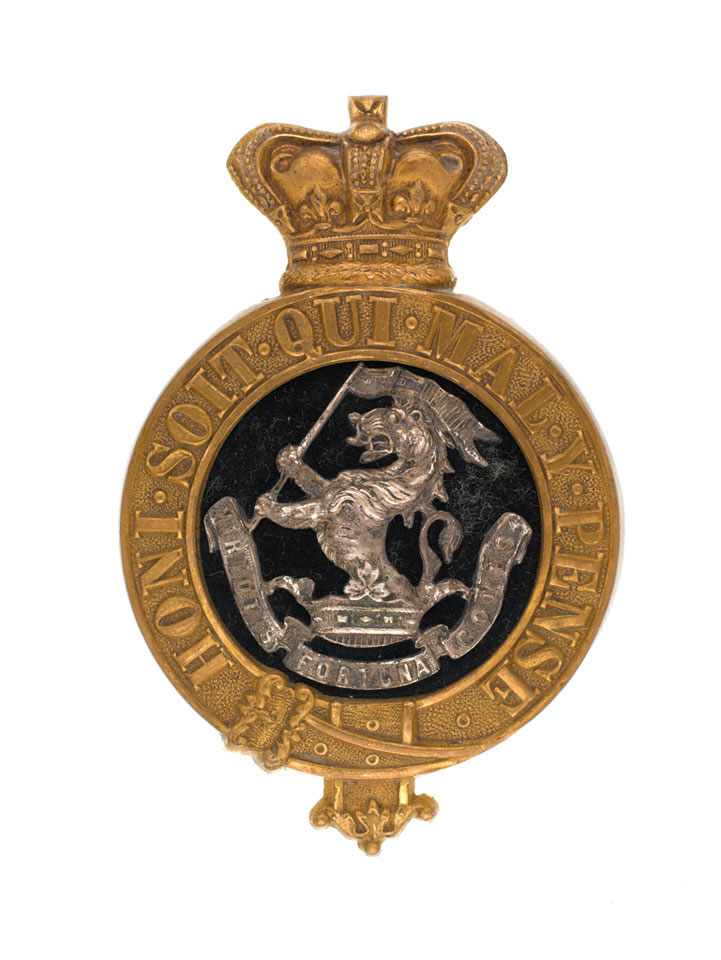 Officers' glengarry badge, The Duke of Wellington's (West Riding ...