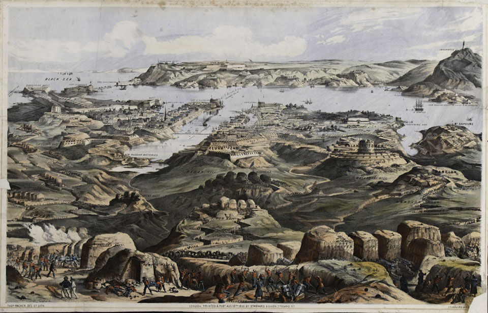 'View of Sevastopol from the British Siegeworks, the Sailor's Battery ...