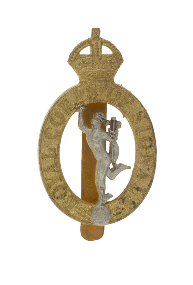 Cap badge, officer, Royal Corps of Signals, 1920-1947 | Online ...
