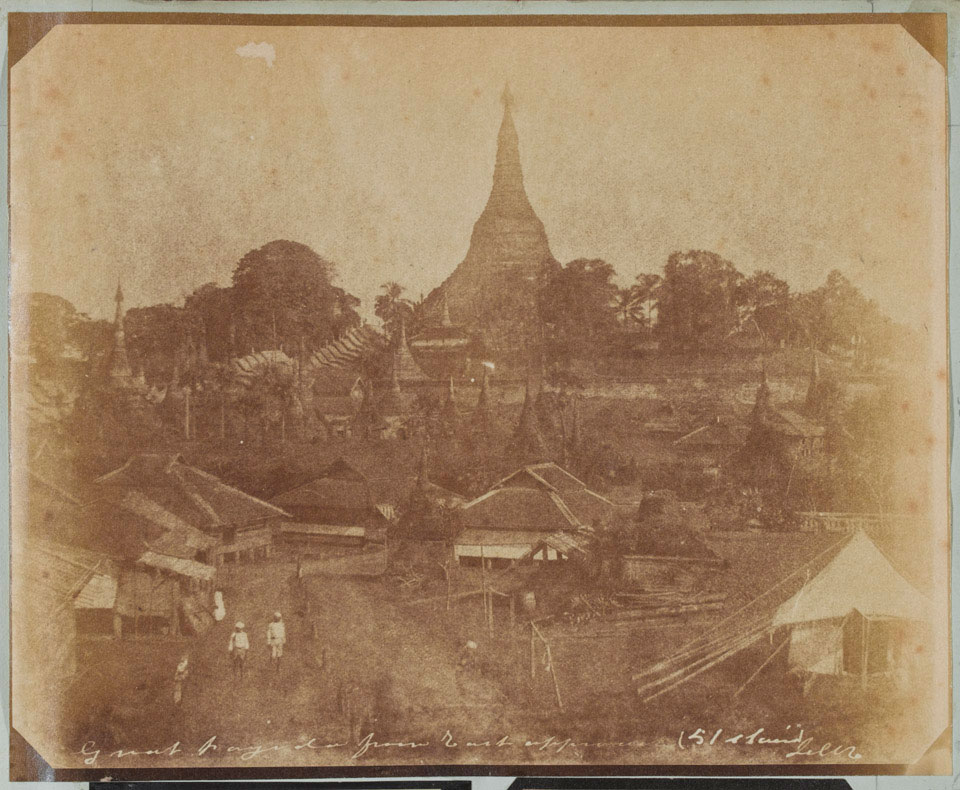 The Great Pagoda at Rangoon from the East, 1852 | Online Collection ...