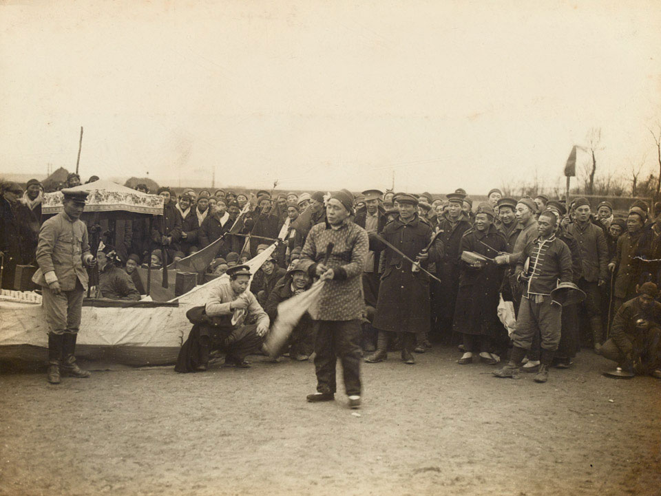 New Year celebrations at a Chinese Labour Camp, France, 1917 (c ...