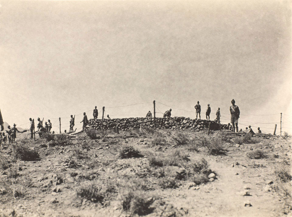 Construction of a hill top outpost, 1925-1933 (c) | Online Collection ...