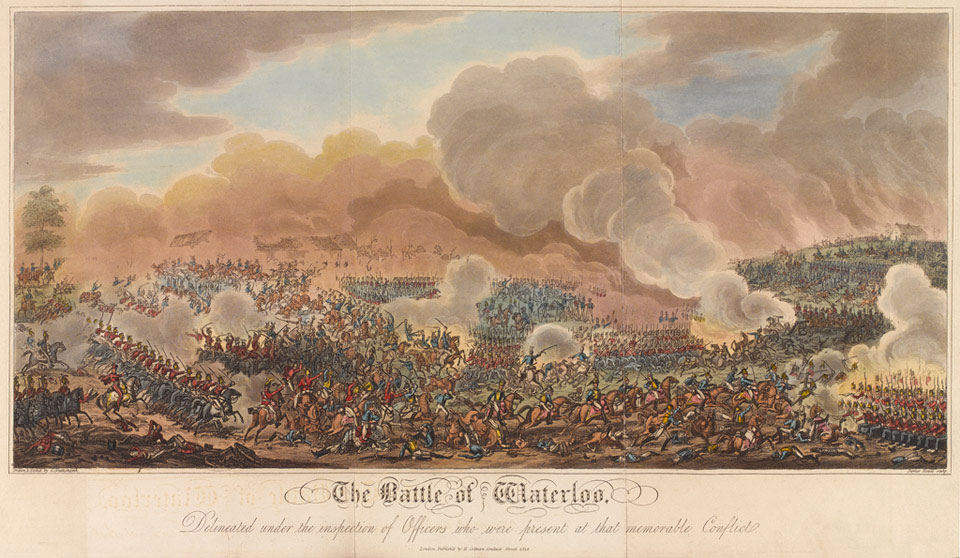 'The Battle of Waterloo. Delineated under the inspection of officers ...