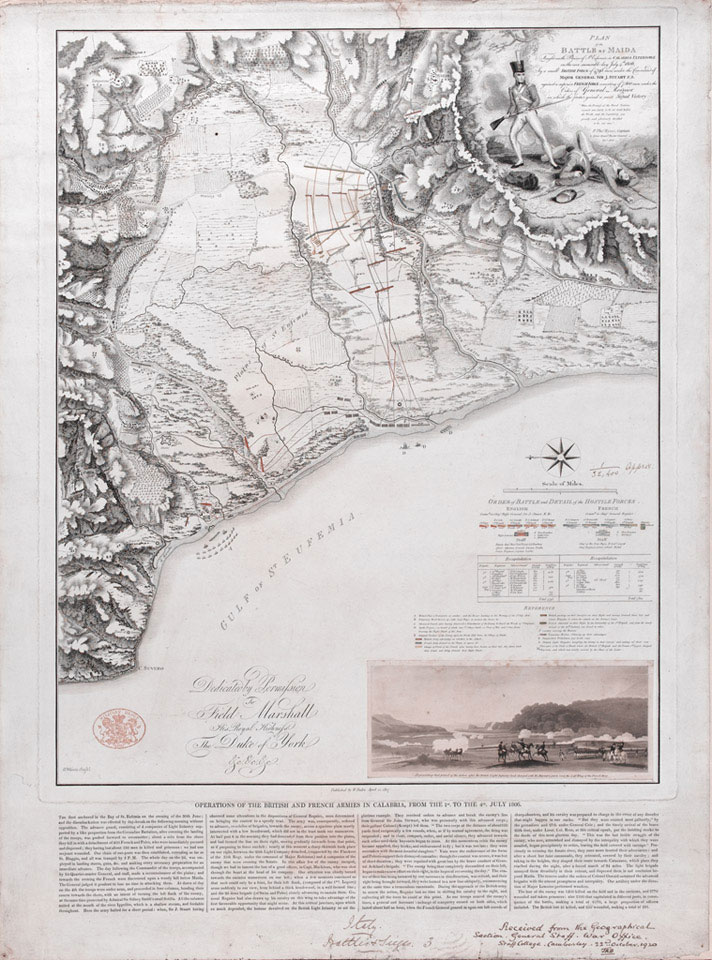 Plan of the Battle of Maida, 1806 | Online Collection | National Army ...