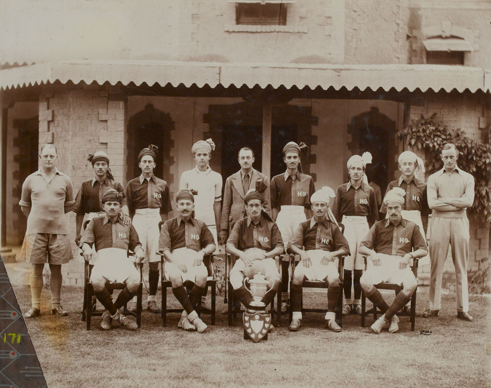 Tochi Scouts HQ Wing football team, the winners of the 1933 Company ...