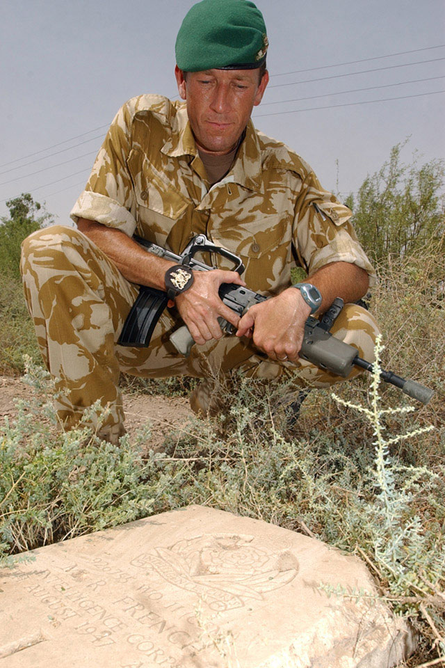A regimental sergeant major of the Intelligence Corps at Basra War ...