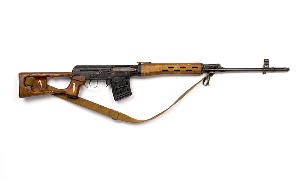 Dragunov 7.62 mm self-loading sniper rifle, Iraqi forces, 1990-1991 ...