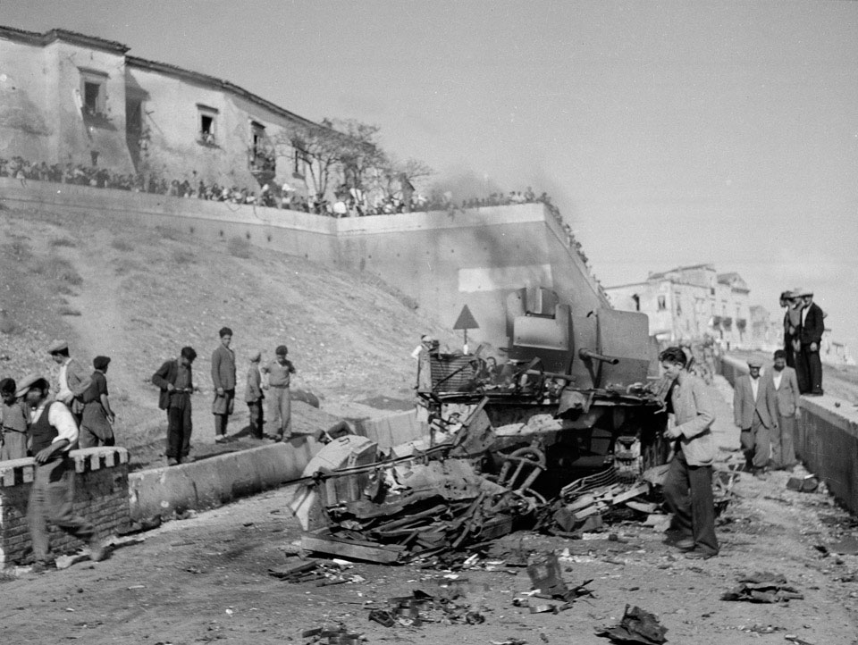 German half-track destroyed by 'A' Squadron, 3rd County of London ...