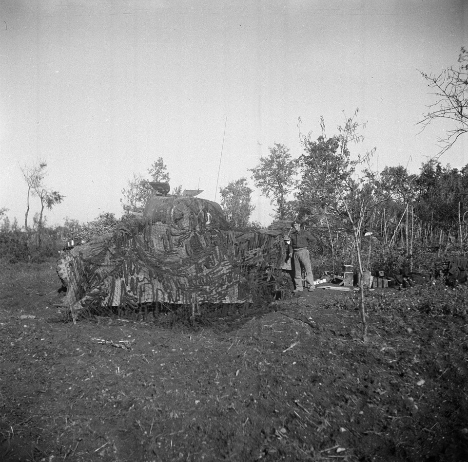 ''A' Sqdn tank bogged during attack on S. Maria', 3rd County of London ...