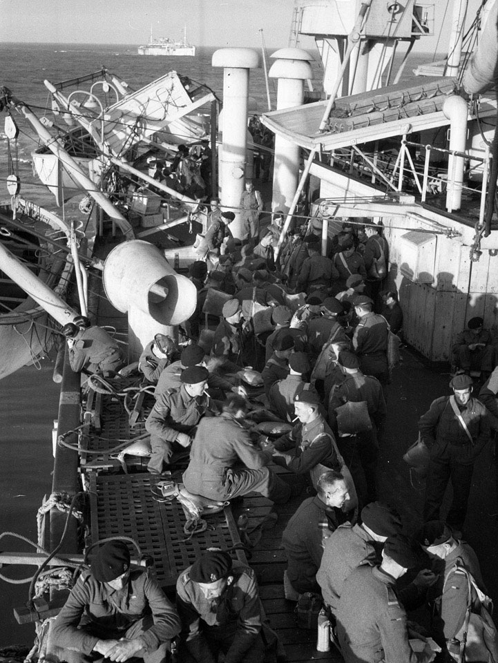 Boat drill on HMT Orion, 1944 (c) | Online Collection | National Army ...