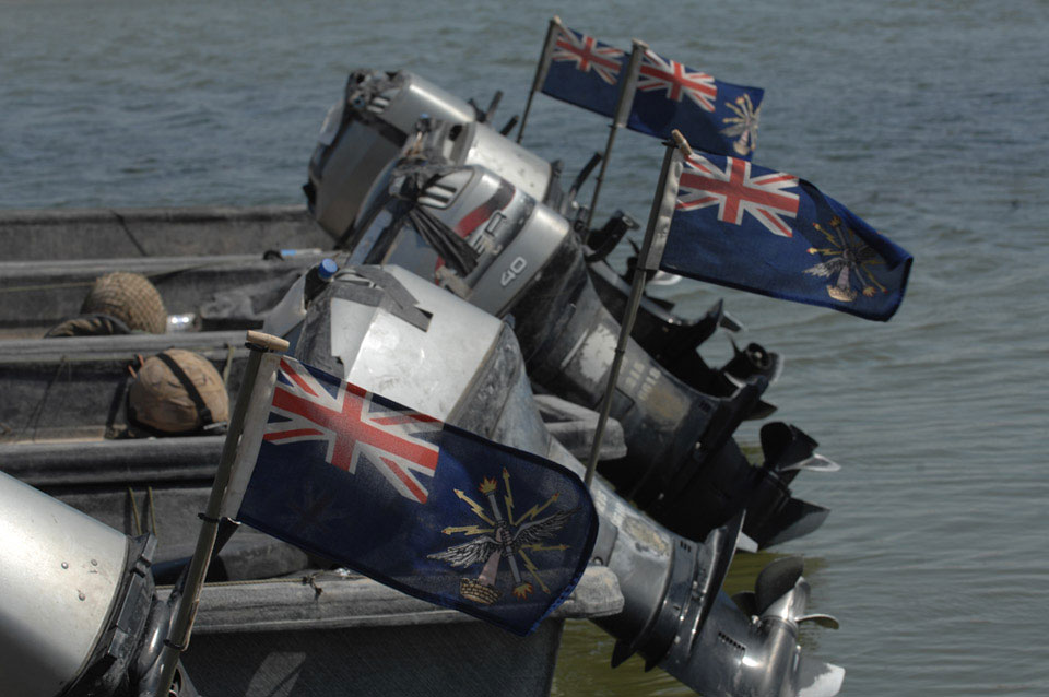 Riverine patrol craft, Forward Operating Base (FOB) Oxford, Iraq, 2009 ...