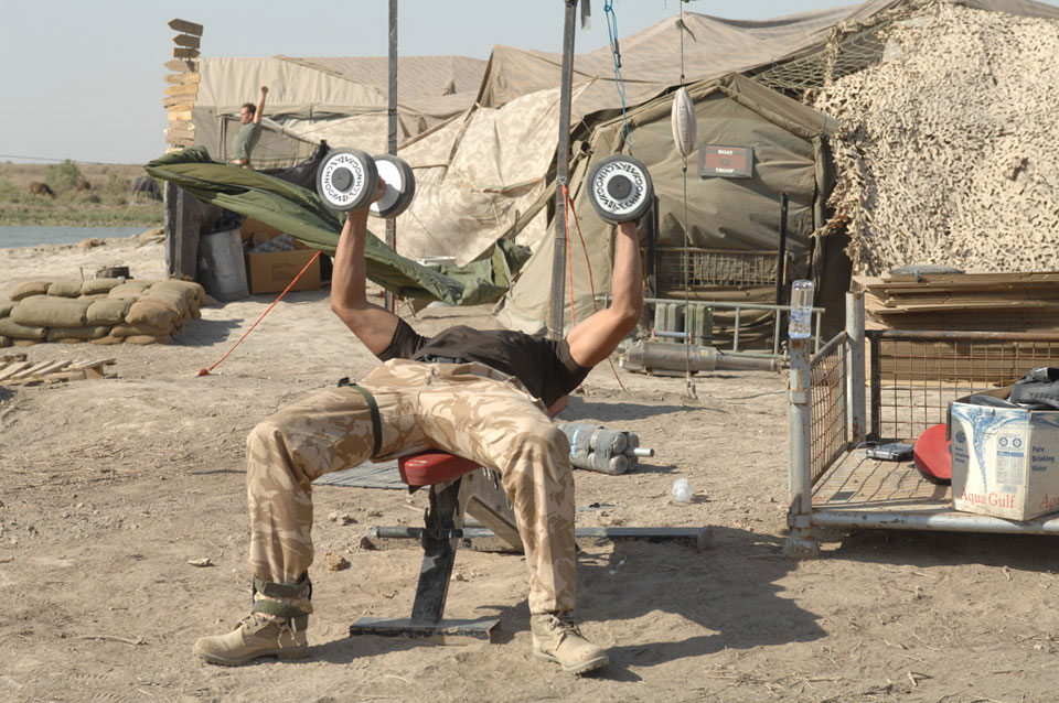 Outdoor gym, Forward Operating Base (FOB) Oxford, Iraq, 2009 | Online ...