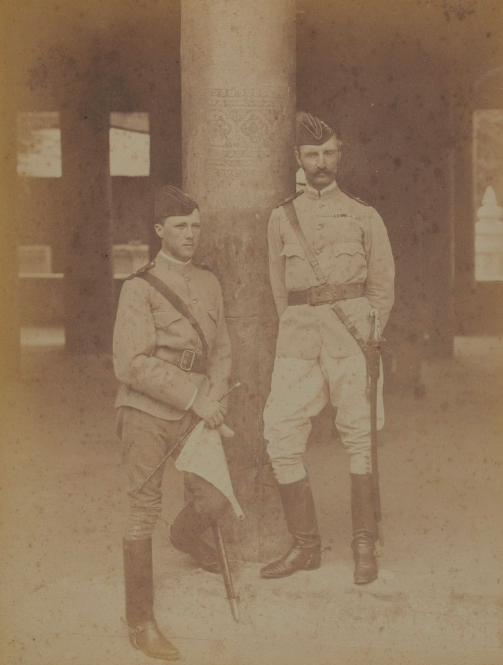 Major General George White and his aide-de-camp, Burma, 1886 (c ...