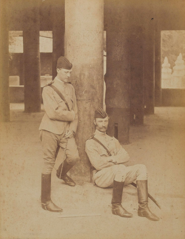 Major General George White and his aide-de-camp, Burma, 1886 (c ...