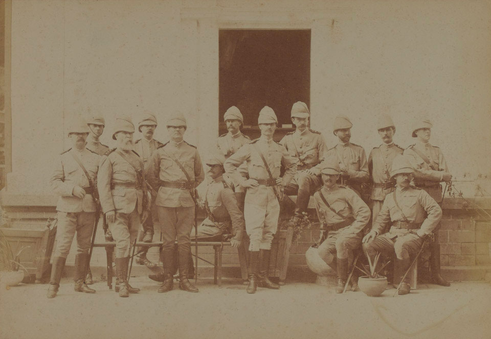 Major General George White and his staff, Burma, 1886 (c) | Online ...