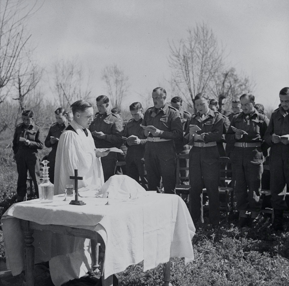 Easter Sunday church service, 8th Army, Italy, April 1945 | Online ...