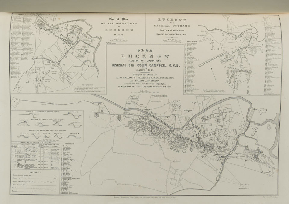 'Plan of Lucknow illustrating Operations under General Sir Colin ...