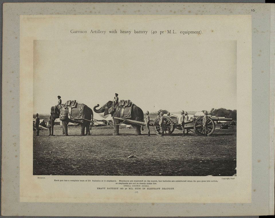 'Garrison Artillery with heavy battery (40 pr M.L. equipment)', 1893 ...