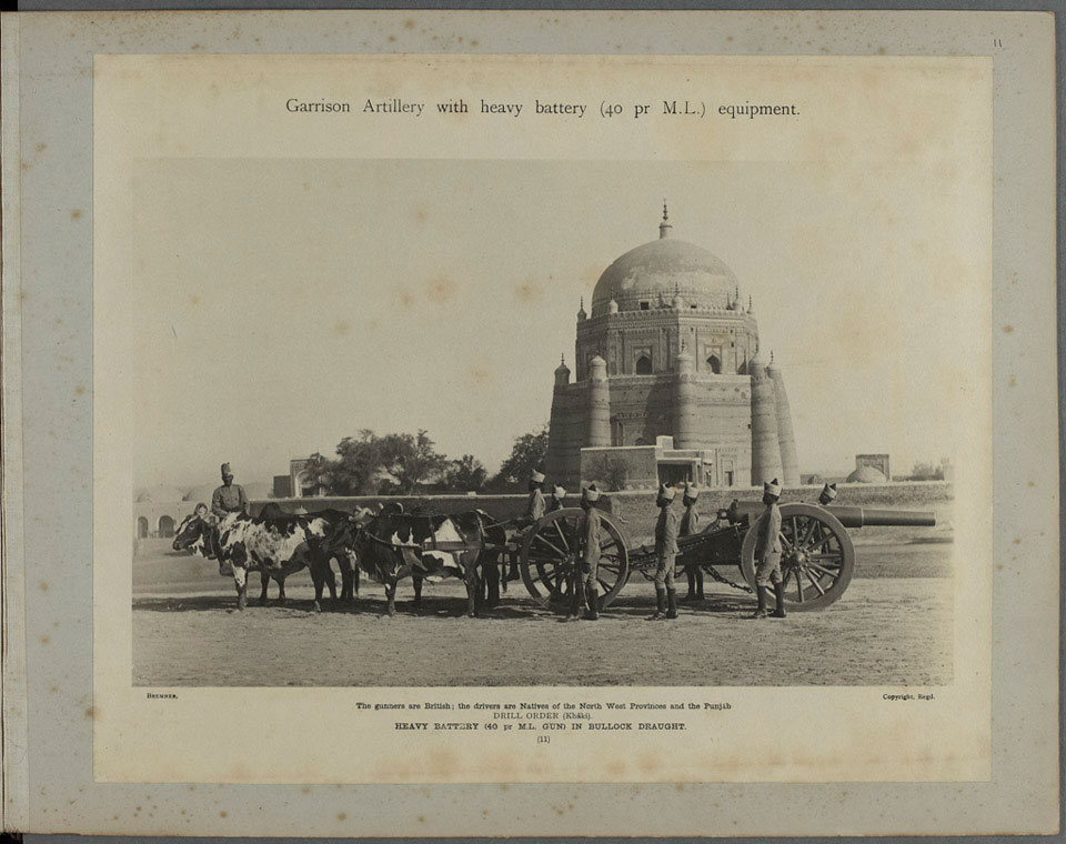 'Garrison Artillery with heavy battery (40 pr M.L. equipment)', 1893 ...