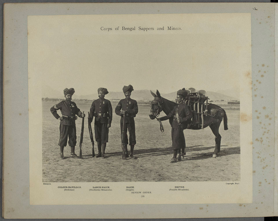 'Corps of Bengal Sappers and Miners', 1893 | Online Collection ...