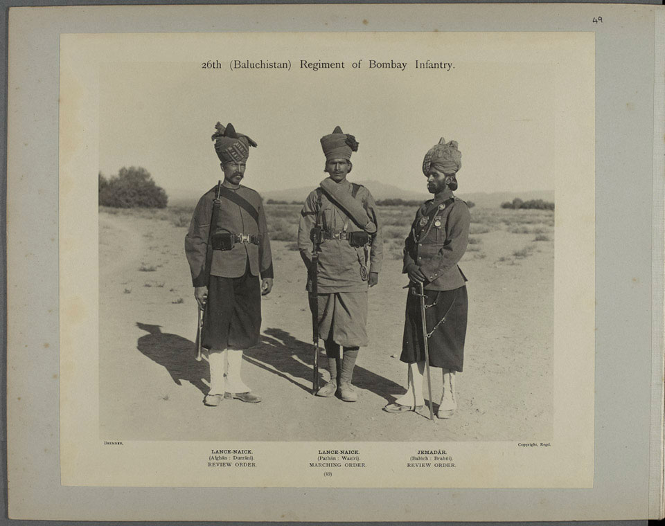 '26th (Baluchistan) Regiment of Bombay Infantry', 1893 | Online ...