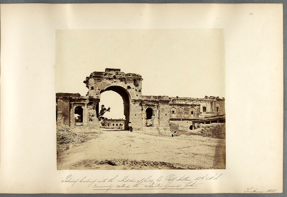 Gateway leading into the Residency, Lucknow, 1858 | Online Collection ...