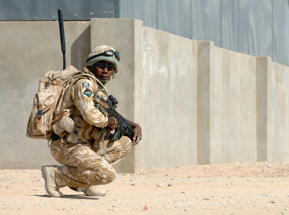 '5 SCOTS on patrol in Lashkar Gah', Helmand Province, Afghanistan, 2008 ...