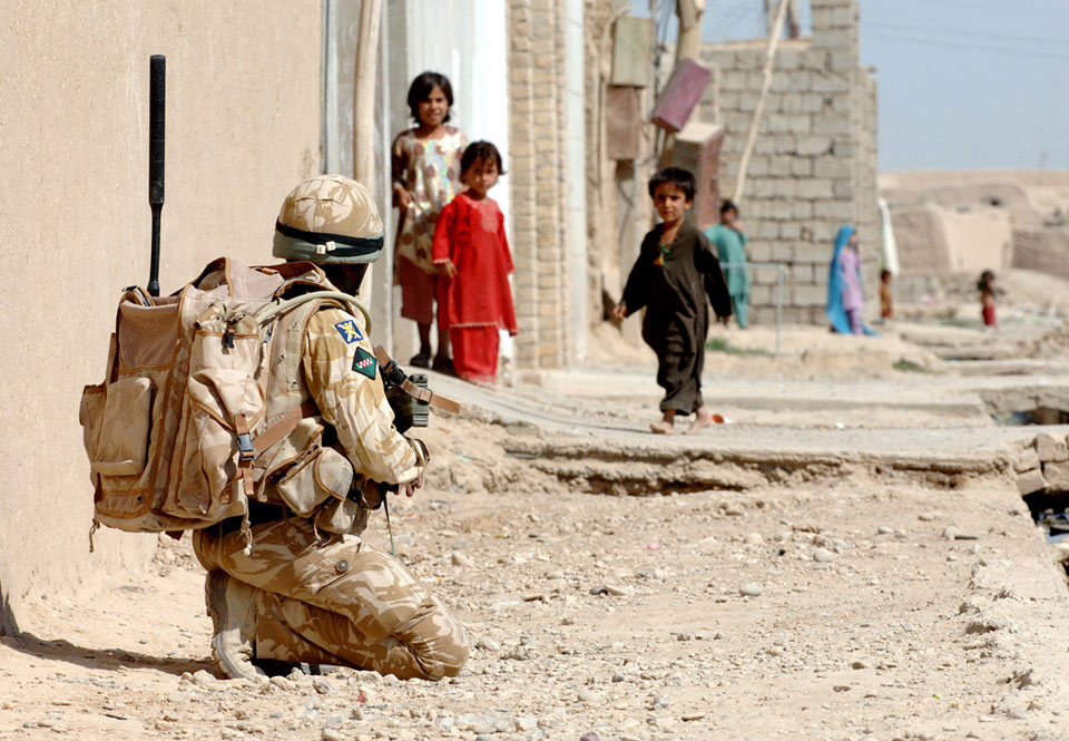 '5 SCOTS on patrol in Lashkar Gah', Helmand Province, Afghanistan, 2008 ...
