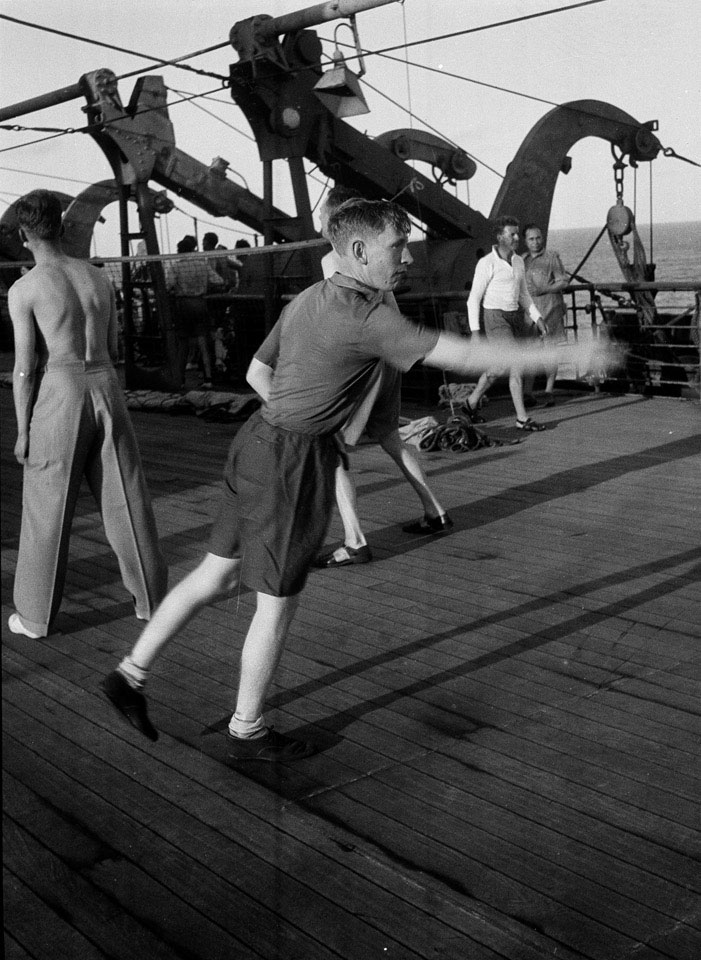 'Wee Jamie', 3rd County of London Yeomanry (Sharpshooters) on board HMT ...