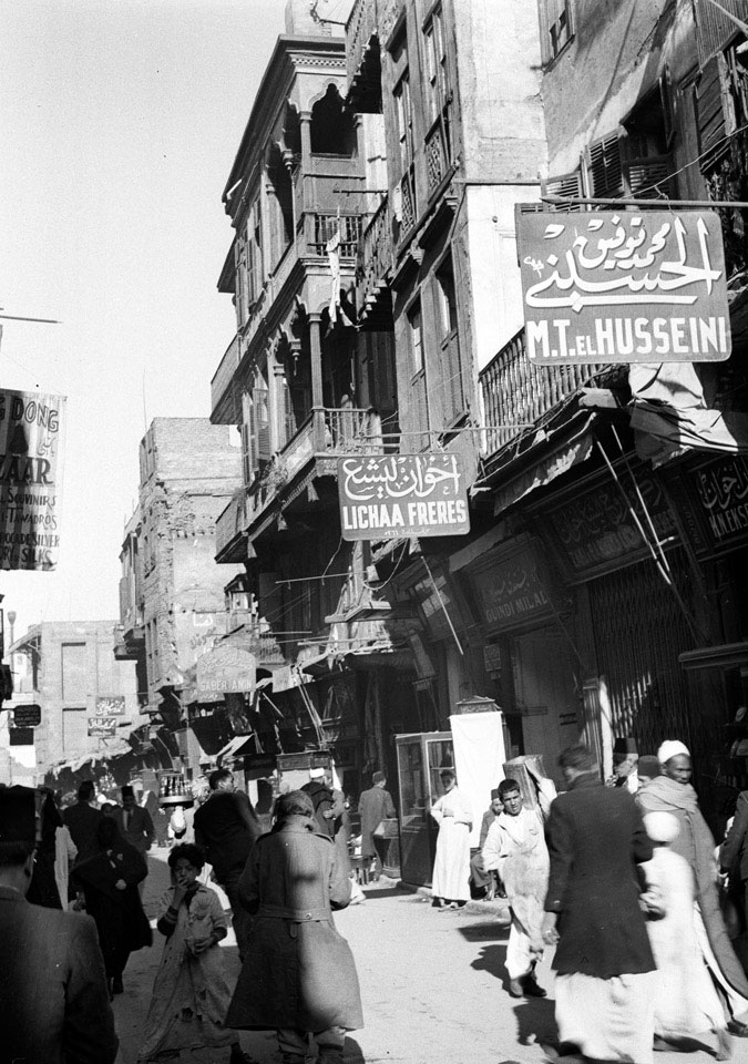 A street scene in Cairo, Egypt, 1942 (c) | Online Collection | National Army Museum, London