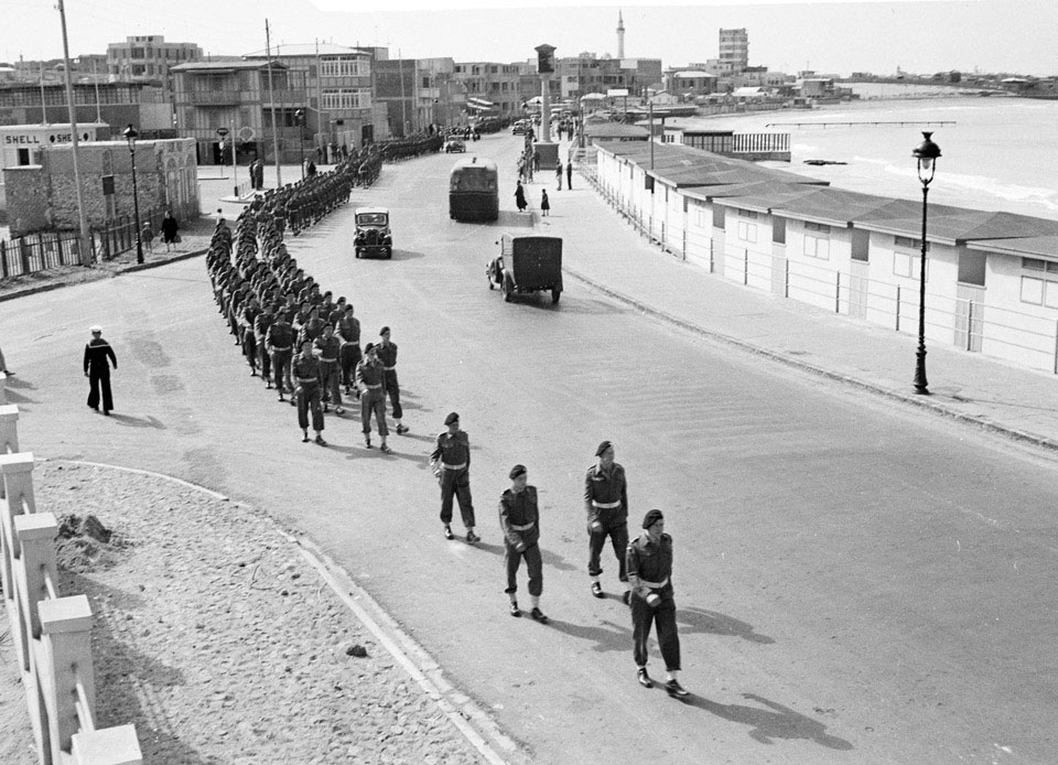 'Alexandria. Sidi Bishr. Memorial Church Parade. RHQ', 3rd County of ...