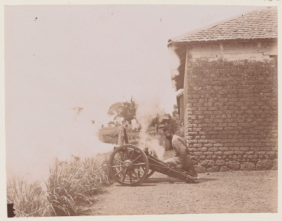 'Midday (7-pounder RML) Time Gun', Gold Coast Regiment, 1906 (c ...