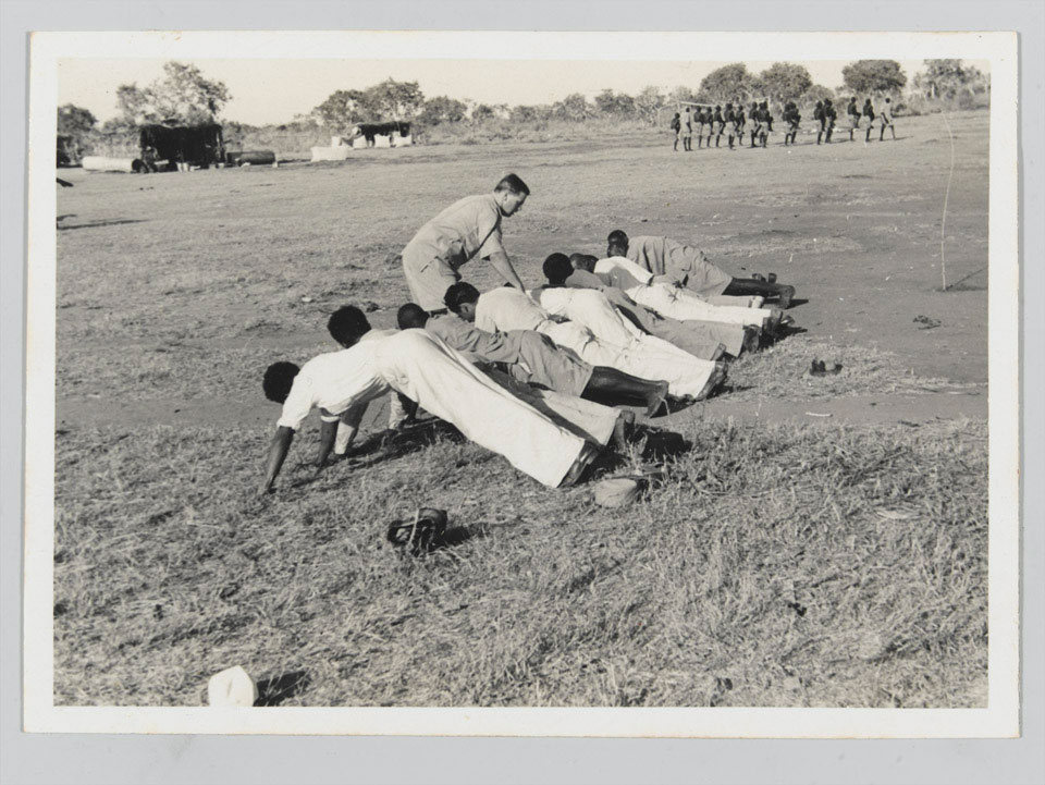 King's African Riflemen undergo physical training, 1939-1945 (c ...