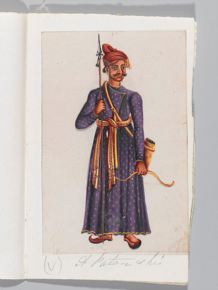 'A Patan', India, 1835 (c) | Online Collection | National Army Museum ...