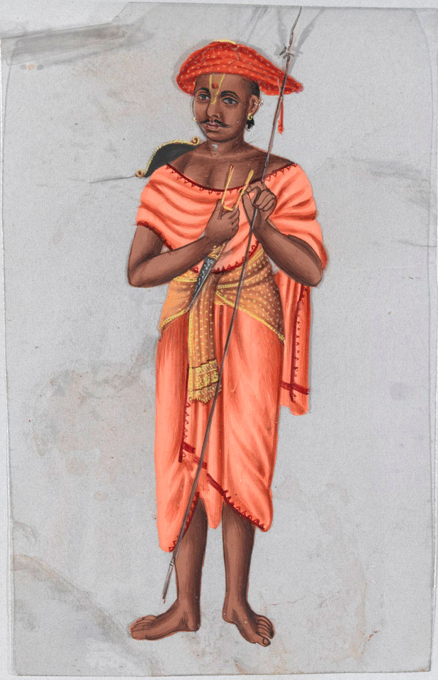 'Polygar Spearsman', India, 1835 (c) | Online Collection | National ...