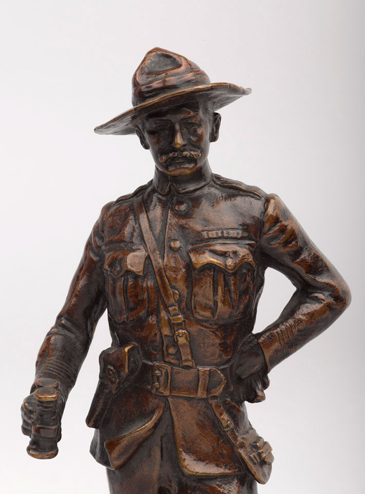 'Mafeking 1900', bronze statuette of Colonel Robert Baden-Powell, 1900 ...