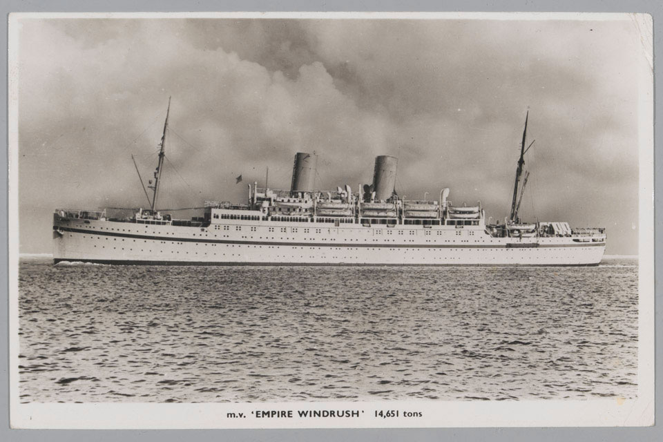 'Empire Windrush', postcard, 1952 | Online Collection | National Army ...