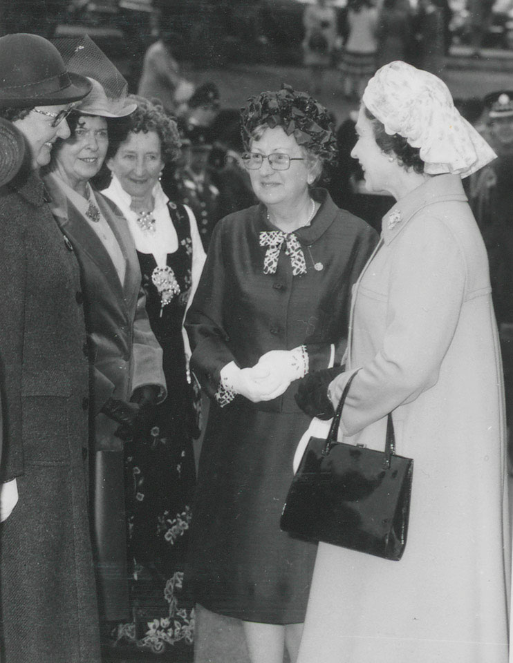 Her Majesty Queen Elizabeth II visiting the Women's Royal Army Corps ...