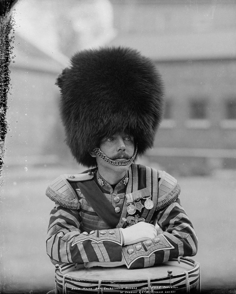 Drum Major of The Coldstream Guards, glass negative, 1895 (c) | Online ...