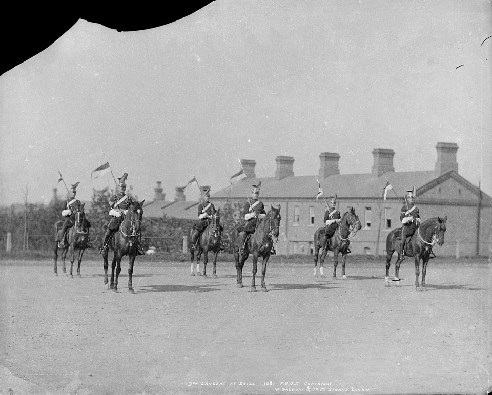 9th Lancers at Drill, glass negative, 1895 (c) | Online Collection ...